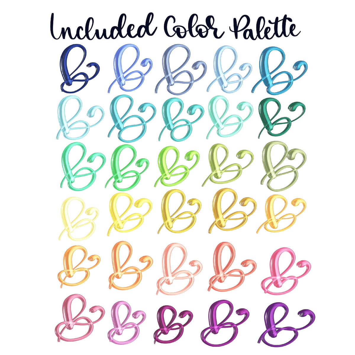 3D Glass Procreate Brush – Blush River Design