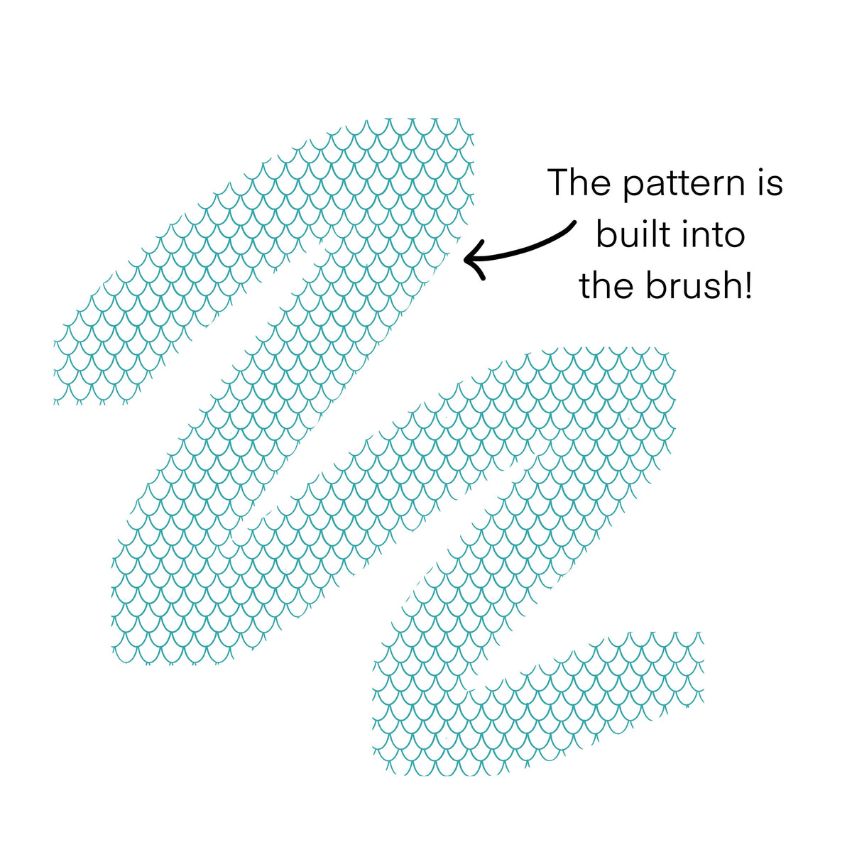 Mermaid Scales Seamless Pattern Brush – Blush River Design