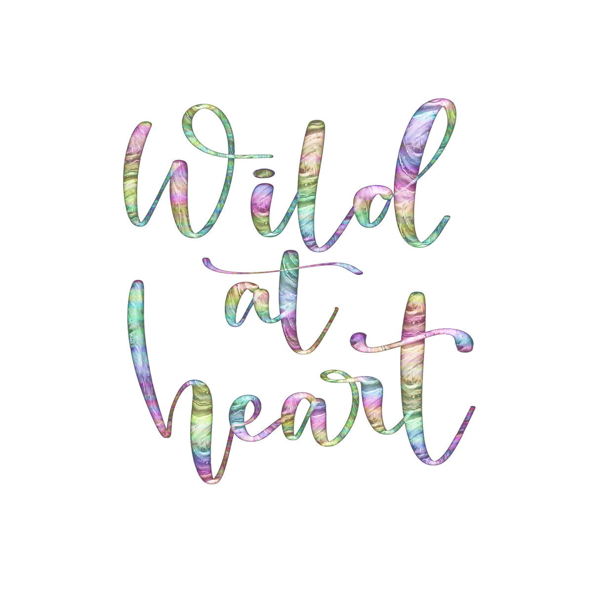 Holographic Script Procreate Brush – Blush River Design