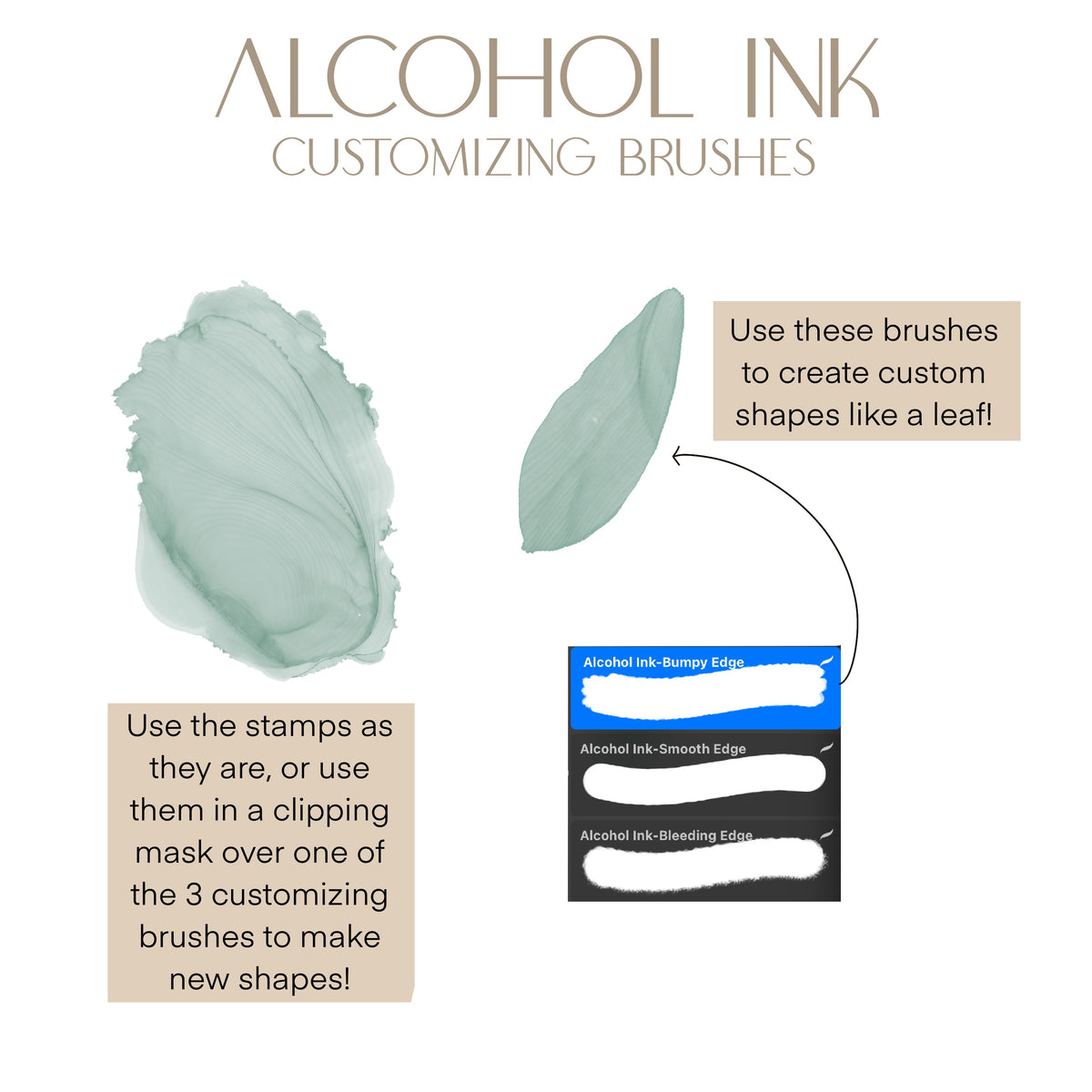 Alcohol Ink Procreate Brushes – Blush River Design